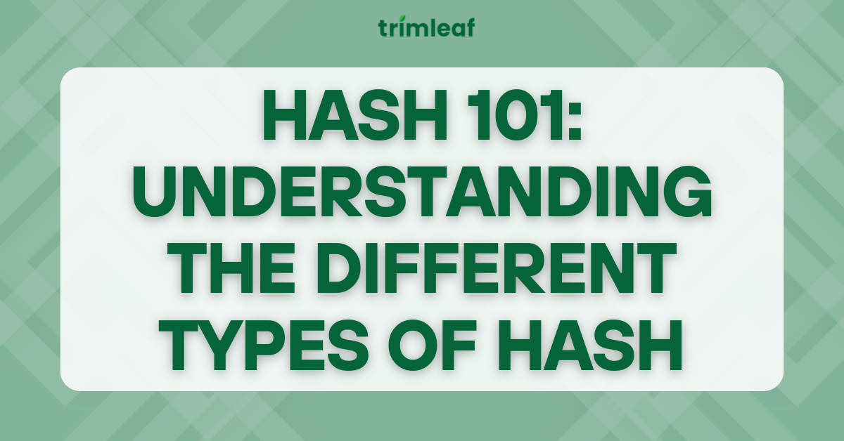 Hash 101: Understanding the Different Types of Hash