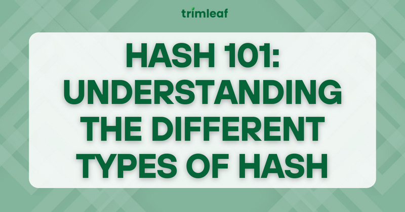 Hash 101: Understanding the Different Types of Hash