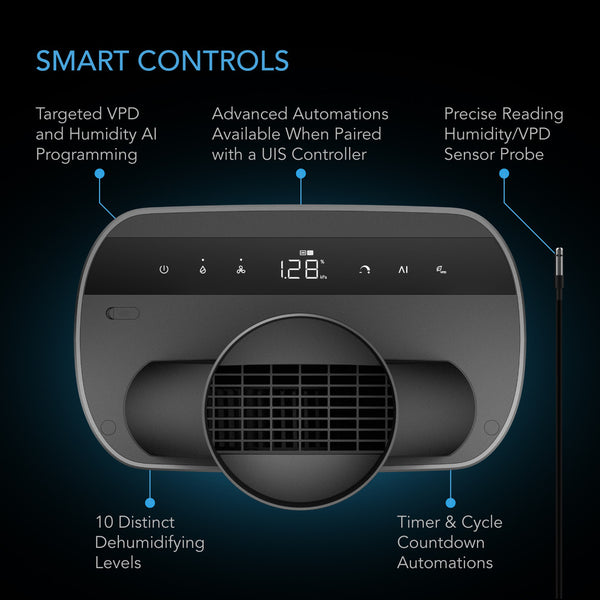 AC Infinity Hydrone 7 Plant Dehumidifier | AI & VPD Control