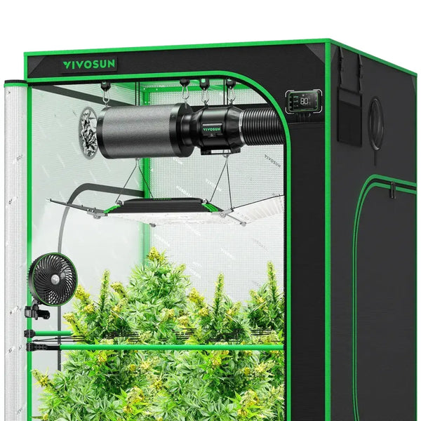 Vivosun Smart Grow Tent Kit Pro 4x4 | Complete 4-Plant Kit